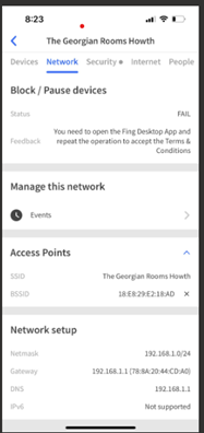 Manage Network Access Points (SSIDs) and BSSIDs – Fing