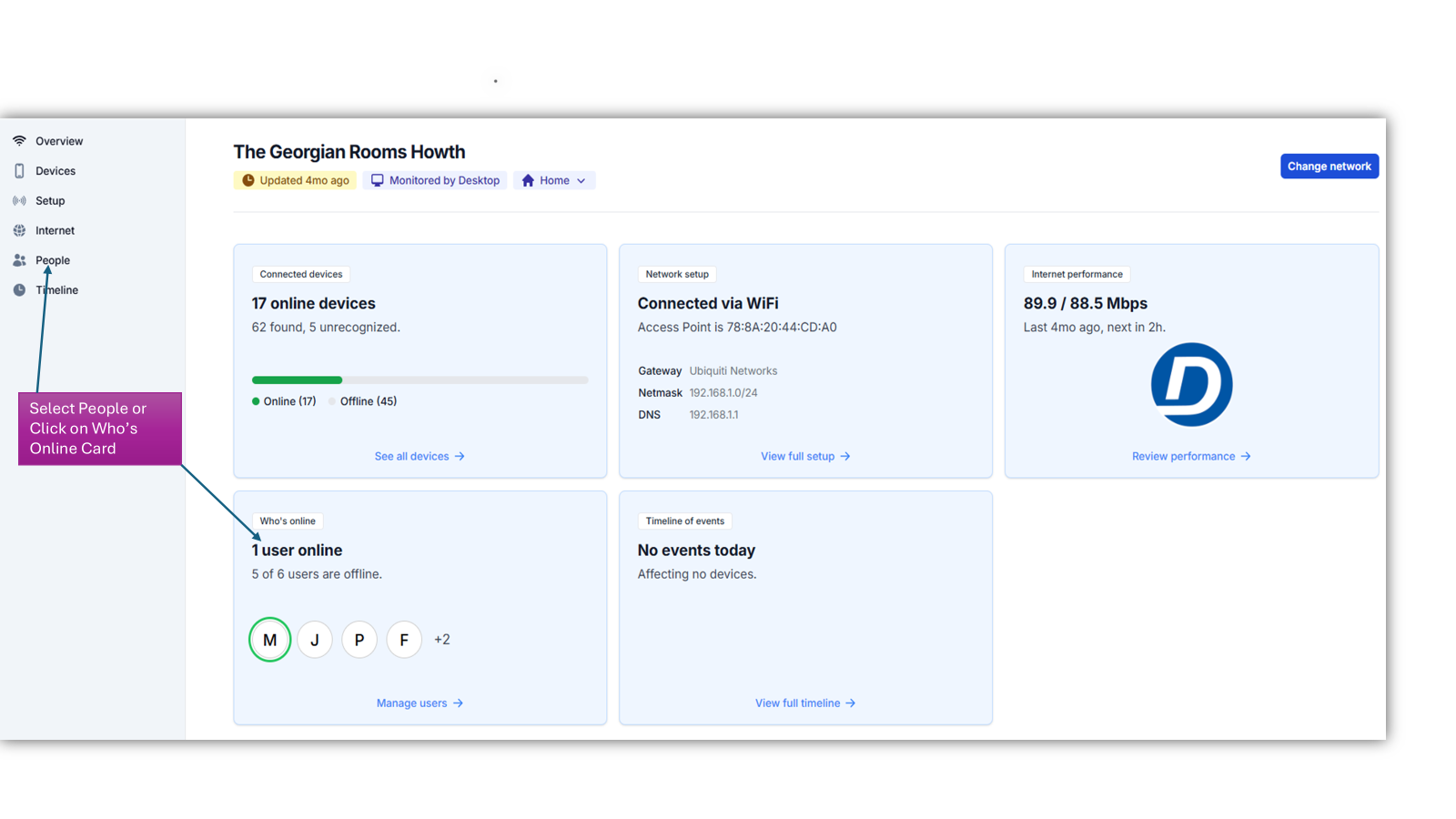 Assign and Manage Users and Track Internet Use (Presence) – Fing