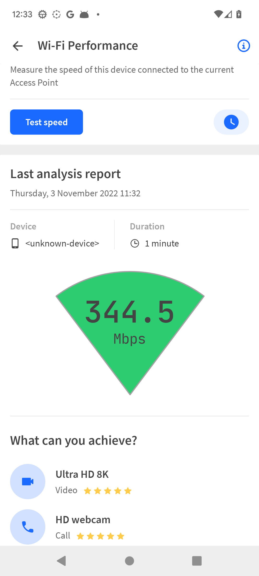 Wi-Fi Performance Test – Fing