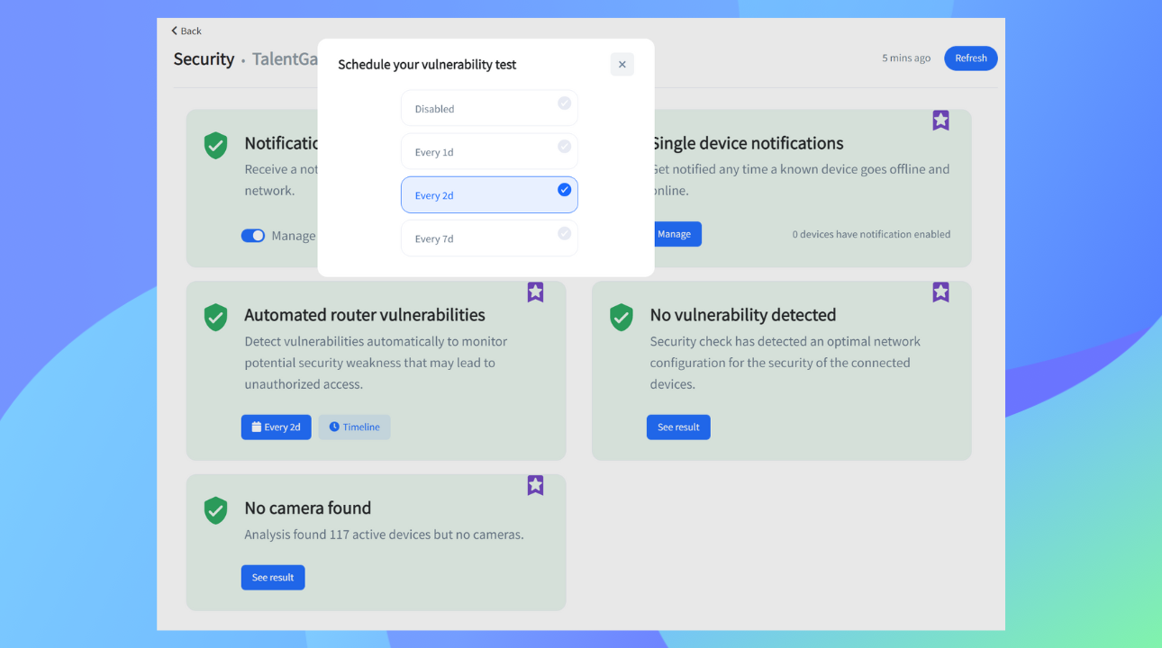 Router Vulnerability Check – Fing